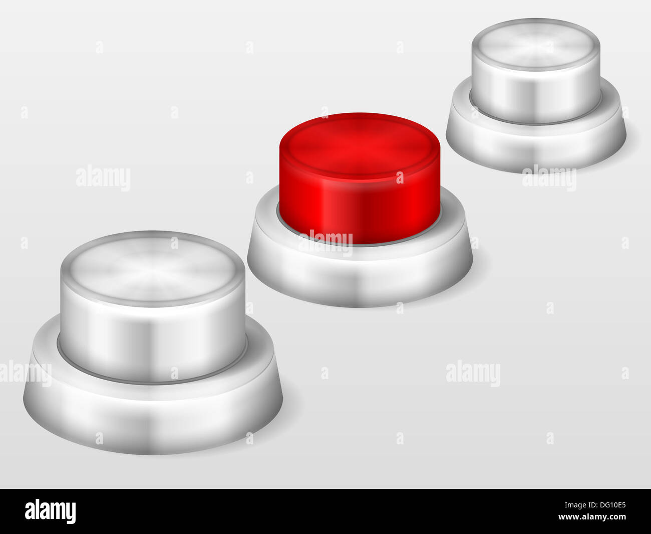 Stop knob button on grey background. Vector illustration Stock Photo ...