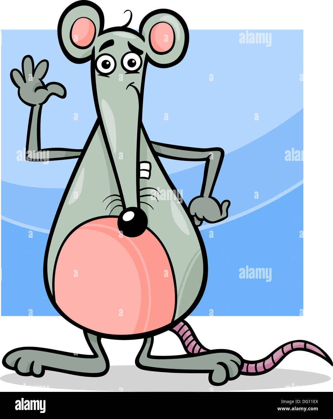 Cartoon Illustration of Cute Mouse or Rat Rodent Stock Photo - Alamy