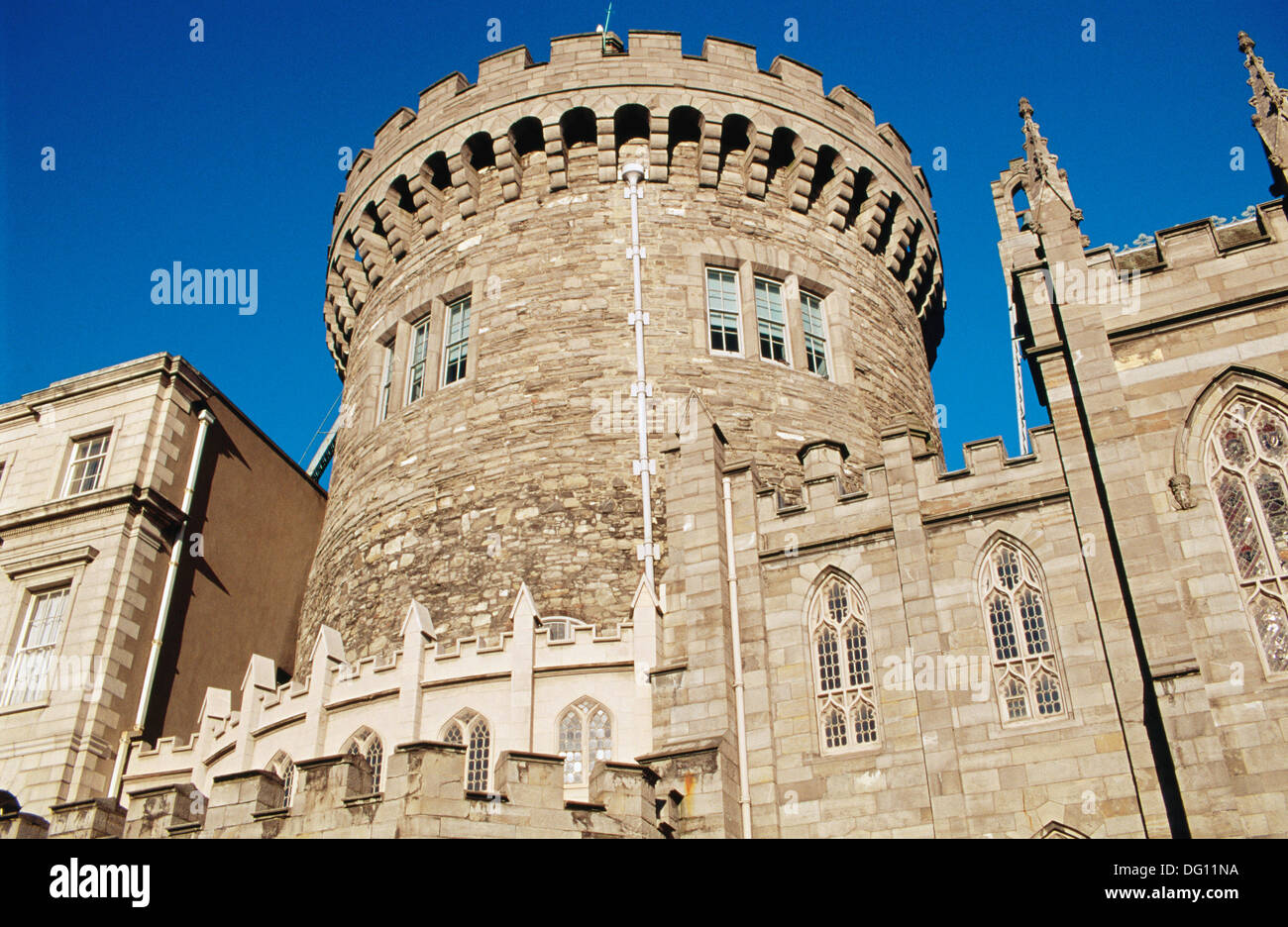 The Record Tower. Dublin Castle. Ireland Stock Photo - Alamy