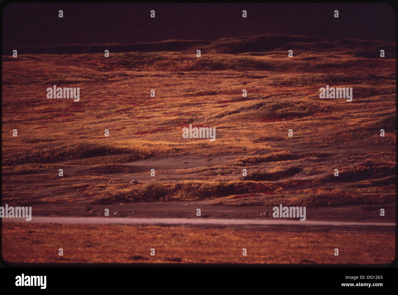 The Atigun River in the Atigun Valley, Alaska, near the pipeline ...