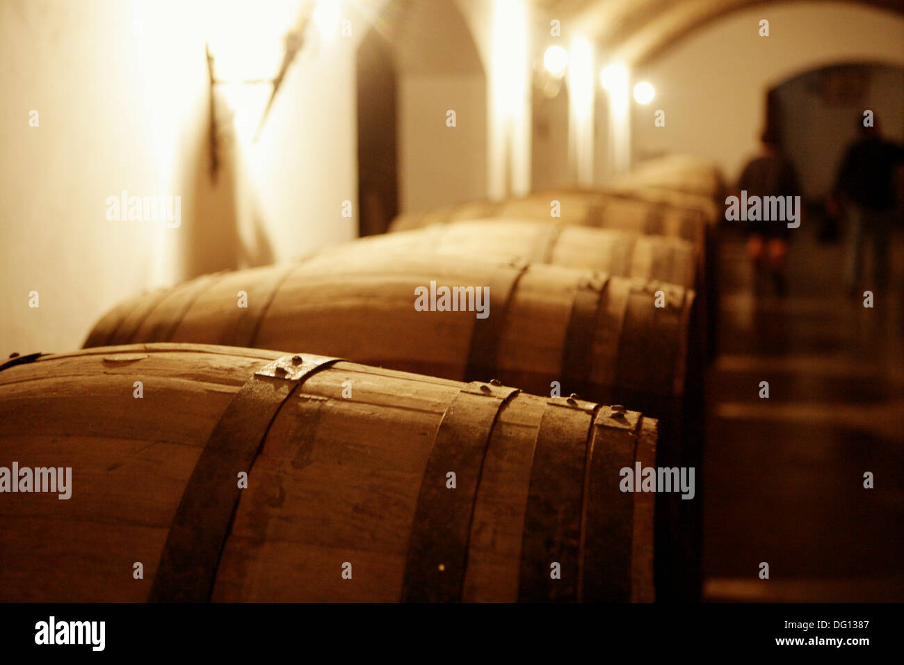 Spanish wine barrel Stock Photo - Alamy