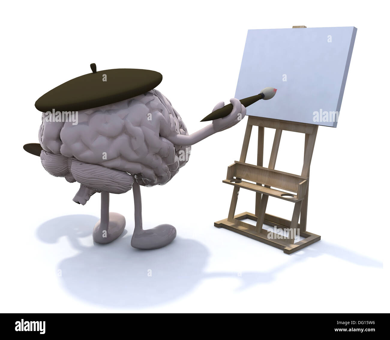 Painter profile Cut Out Stock Images & Pictures - Alamy