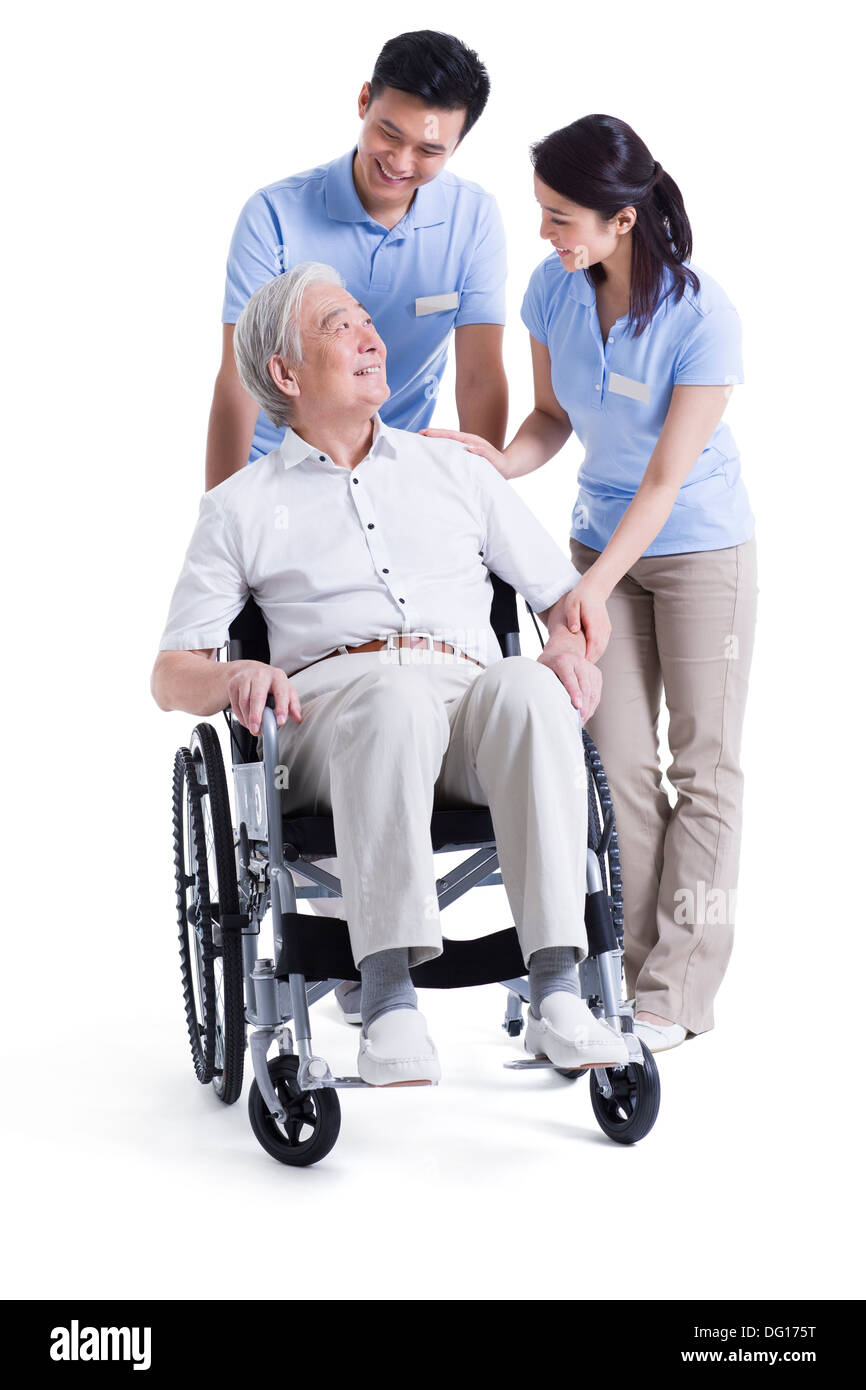 Worker in wheelchair Cut Out Stock Images & Pictures - Alamy