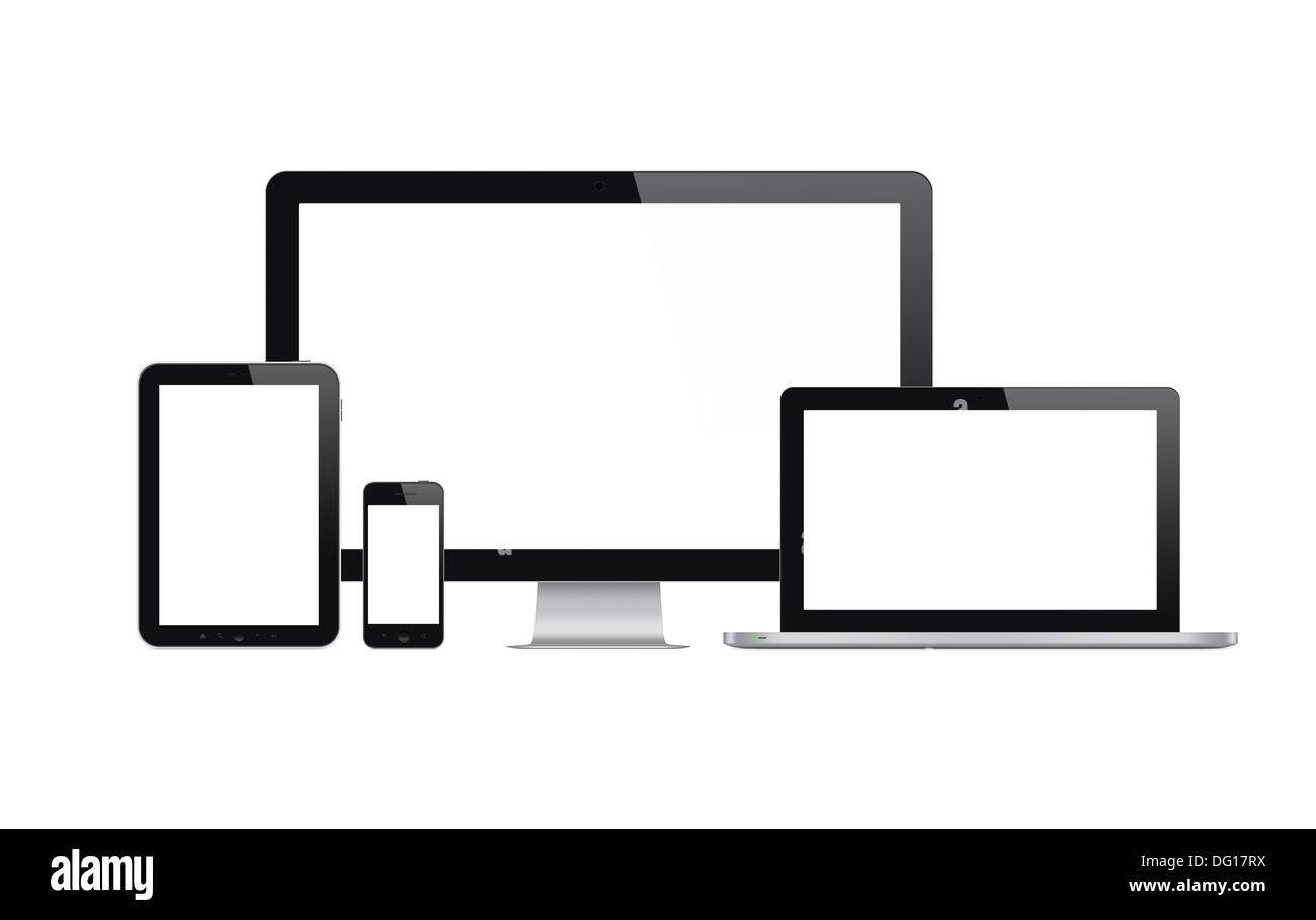 Blank desktop computer modern hi-res stock photography and images - Alamy