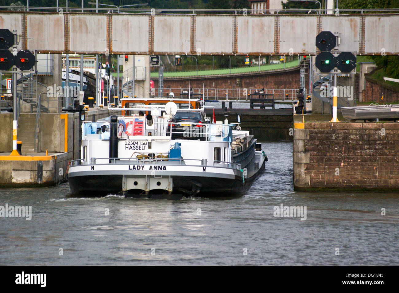 Large goods vessel (GMS) 'Lady Anna' ex Hasselt, Belgium, entering the ...