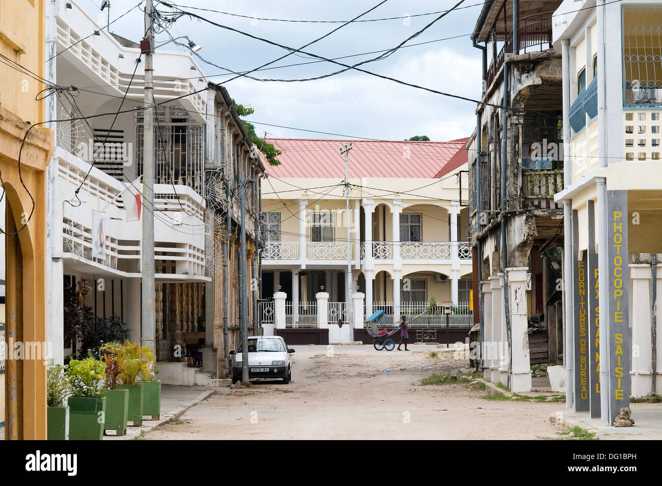 French Colonial Architecture Mahajanga Madagascar Stock Photos & French ...