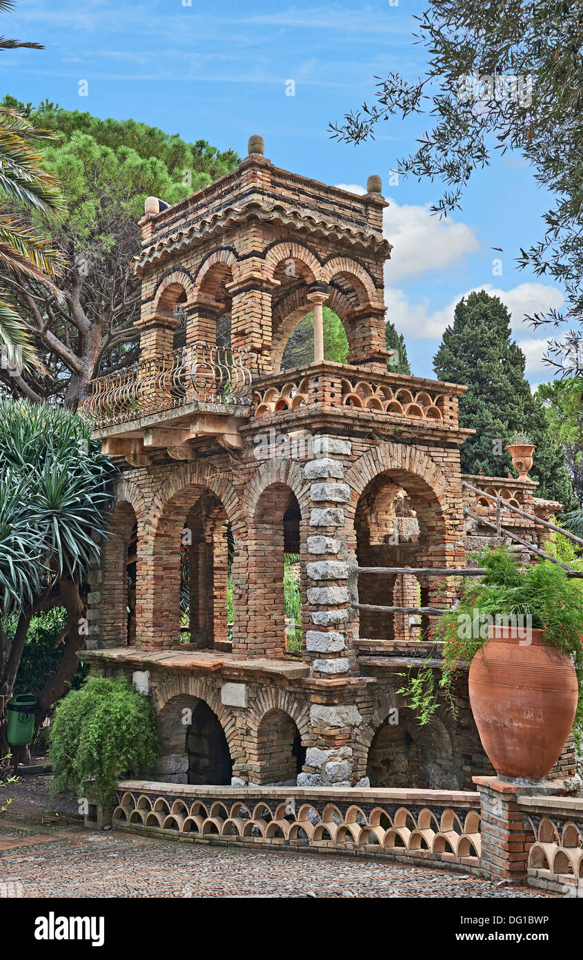 Ancient building in Taormina. The Views of Taormina, Sicily, Italy ...