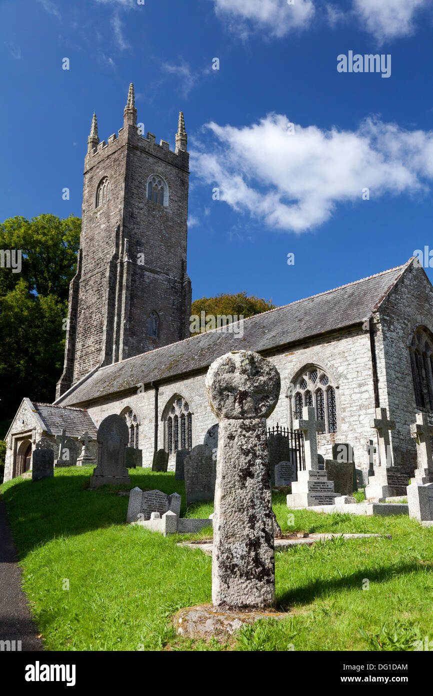 St Nonna's Church ('Cathedral of the Moors') with old Celtic cross in ...