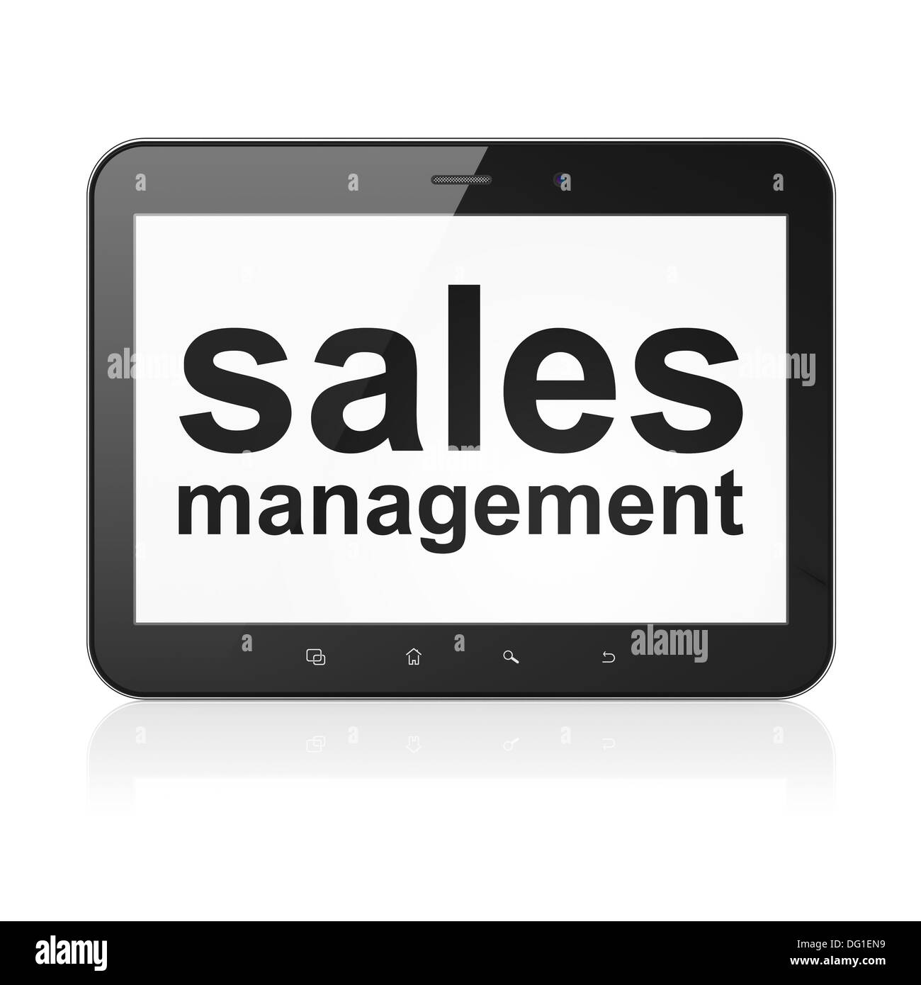 Advertising concept: Sales Management on tablet pc computer Stock Photo ...