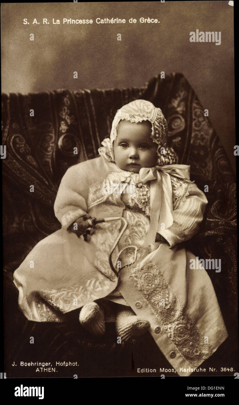 Ak S.A.R. La Princesse Catherine de Grece, Adel Griechenland Stock ...