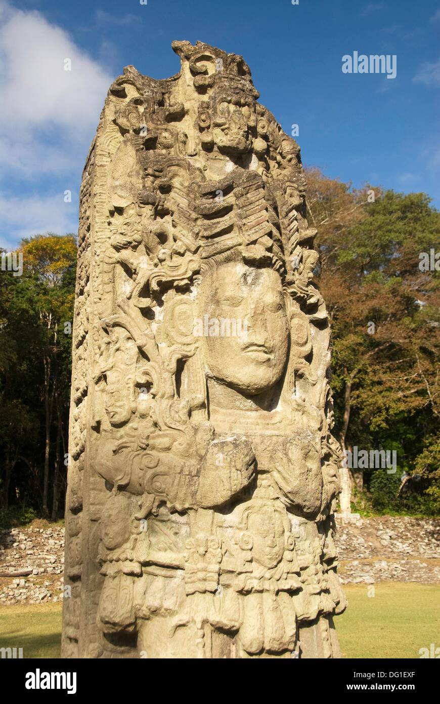 Stele copan ruinas copan honduras hi-res stock photography and images ...