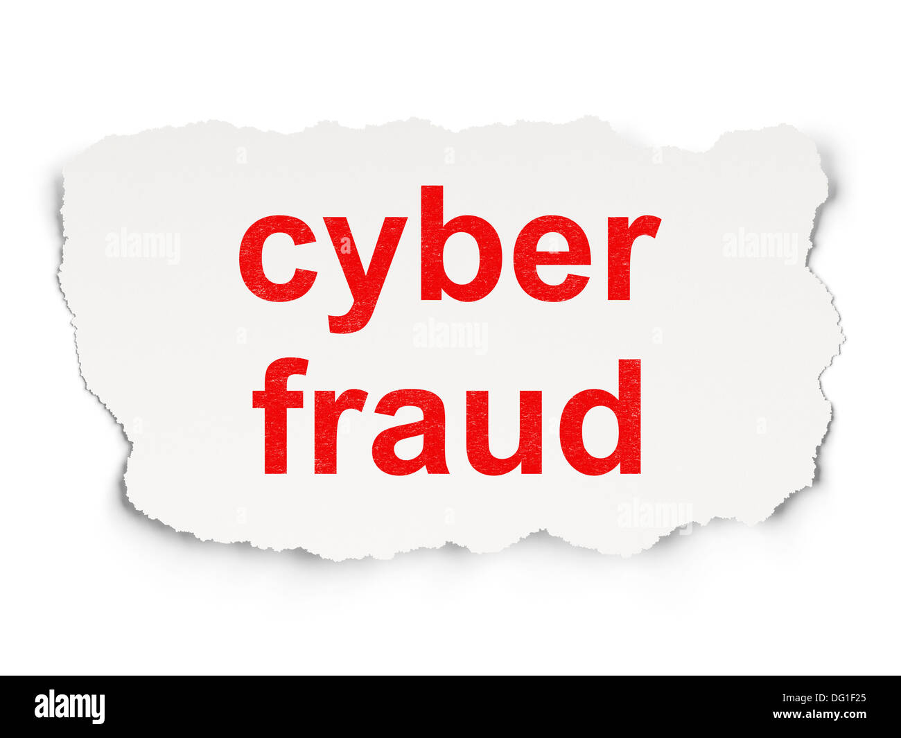 Security concept: Cyber Fraud on Paper background Stock Photo - Alamy