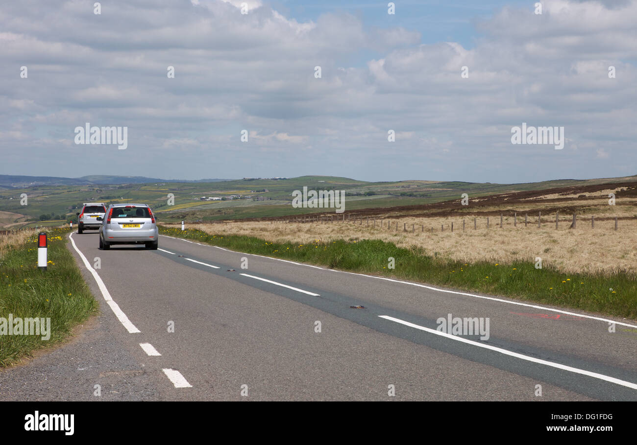 B6138 Road above Littleborough, Lancashire Stock Photo - Alamy
