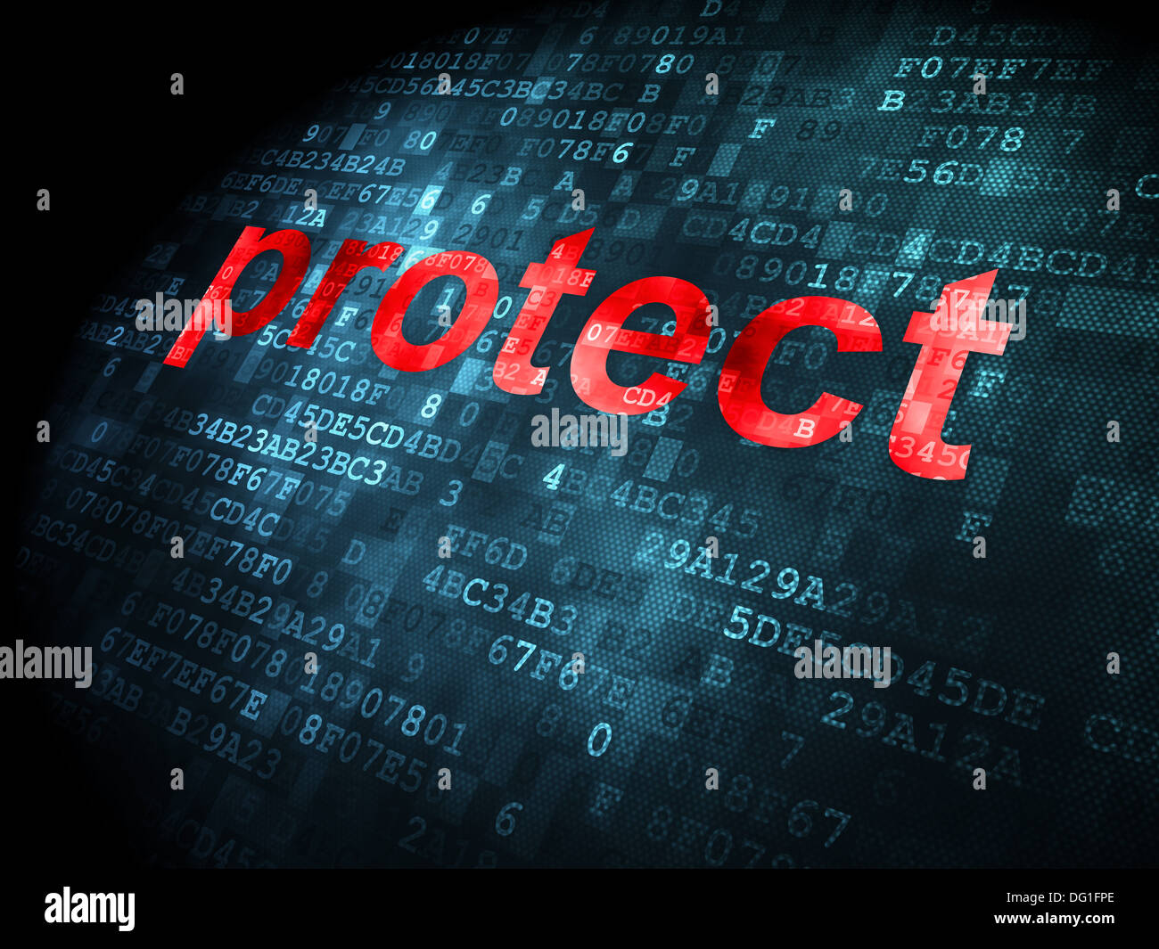 Privacy concept: Protect on digital background Stock Photo - Alamy
