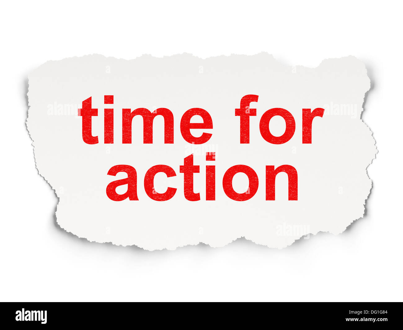 Timeline concept: Time for Action on Paper background Stock Photo - Alamy