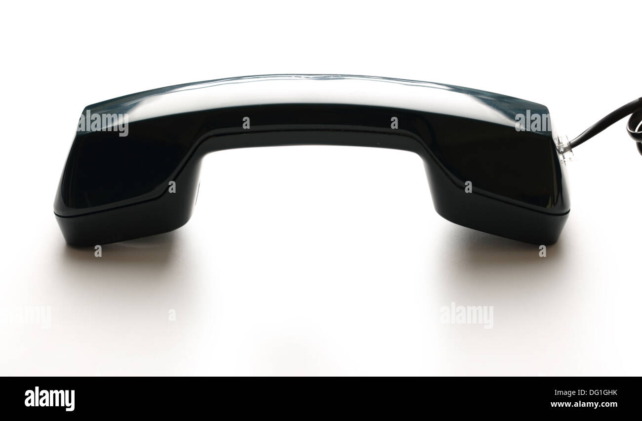 Old-fashioned telephone receiver Stock Photo - Alamy