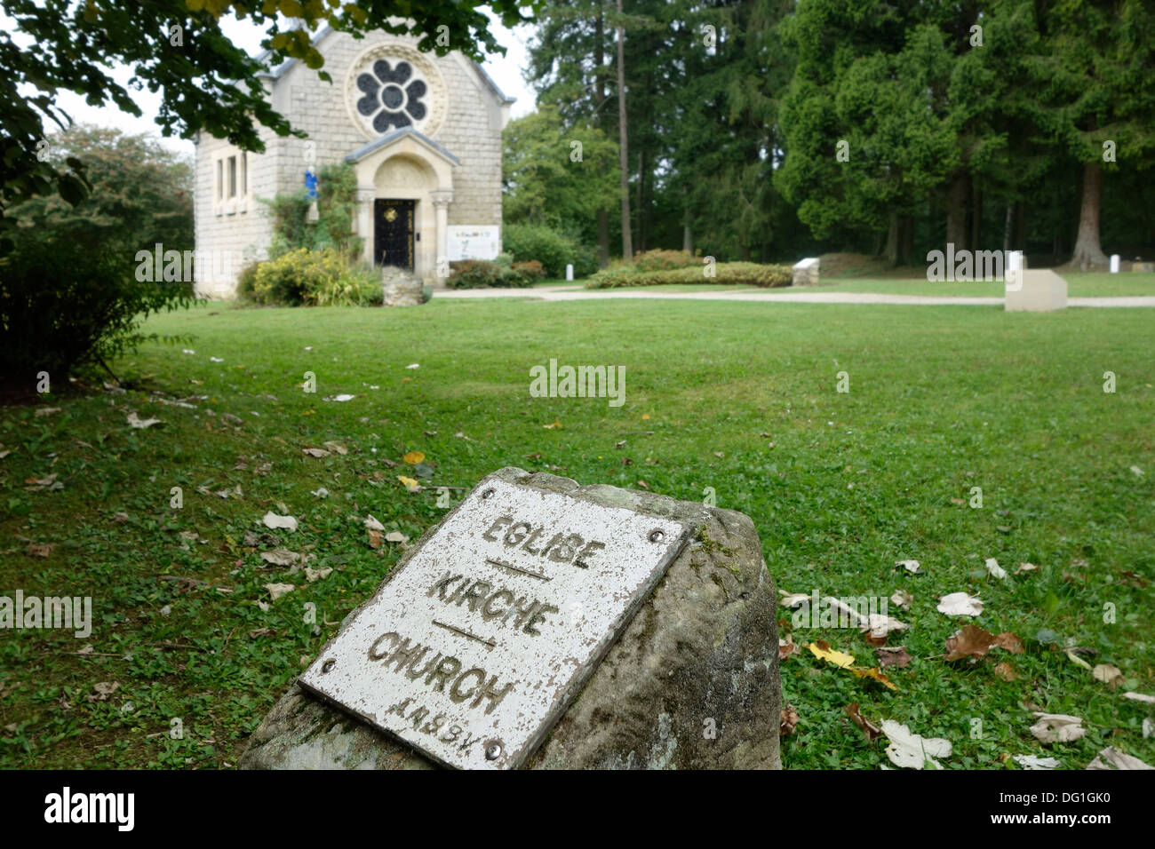 First World War One site of the destroyed village Fleury-devant ...