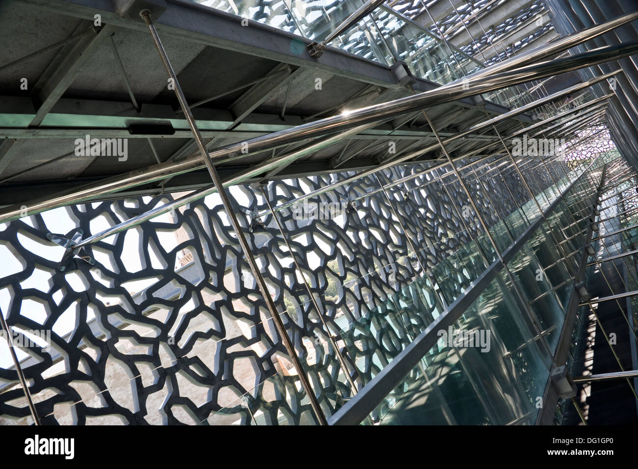 Inside the MUCEM, museum of European and Mediterranean Civilisations ...