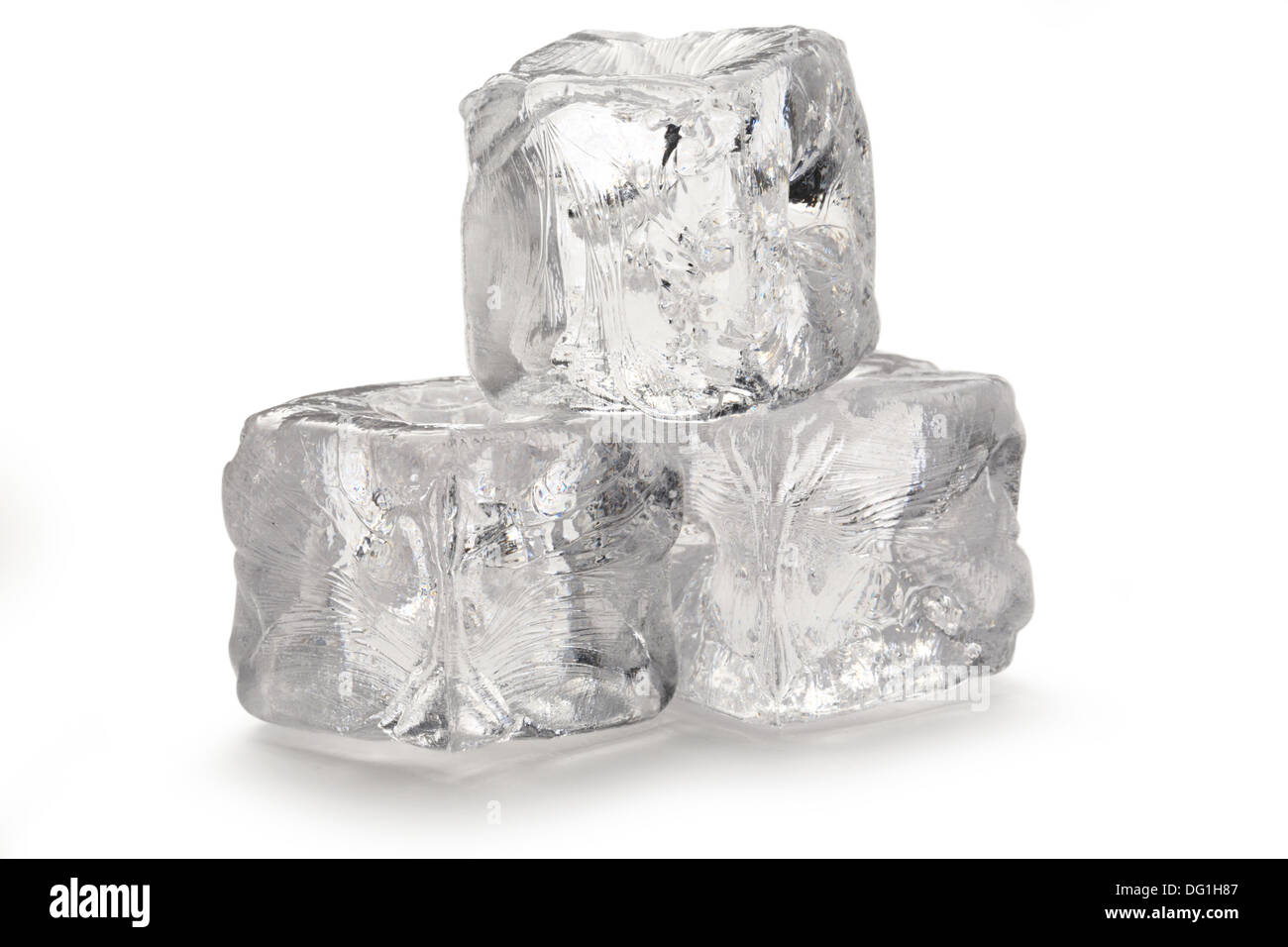 Translucent ice cubes Cut Out Stock Images & Pictures - Alamy