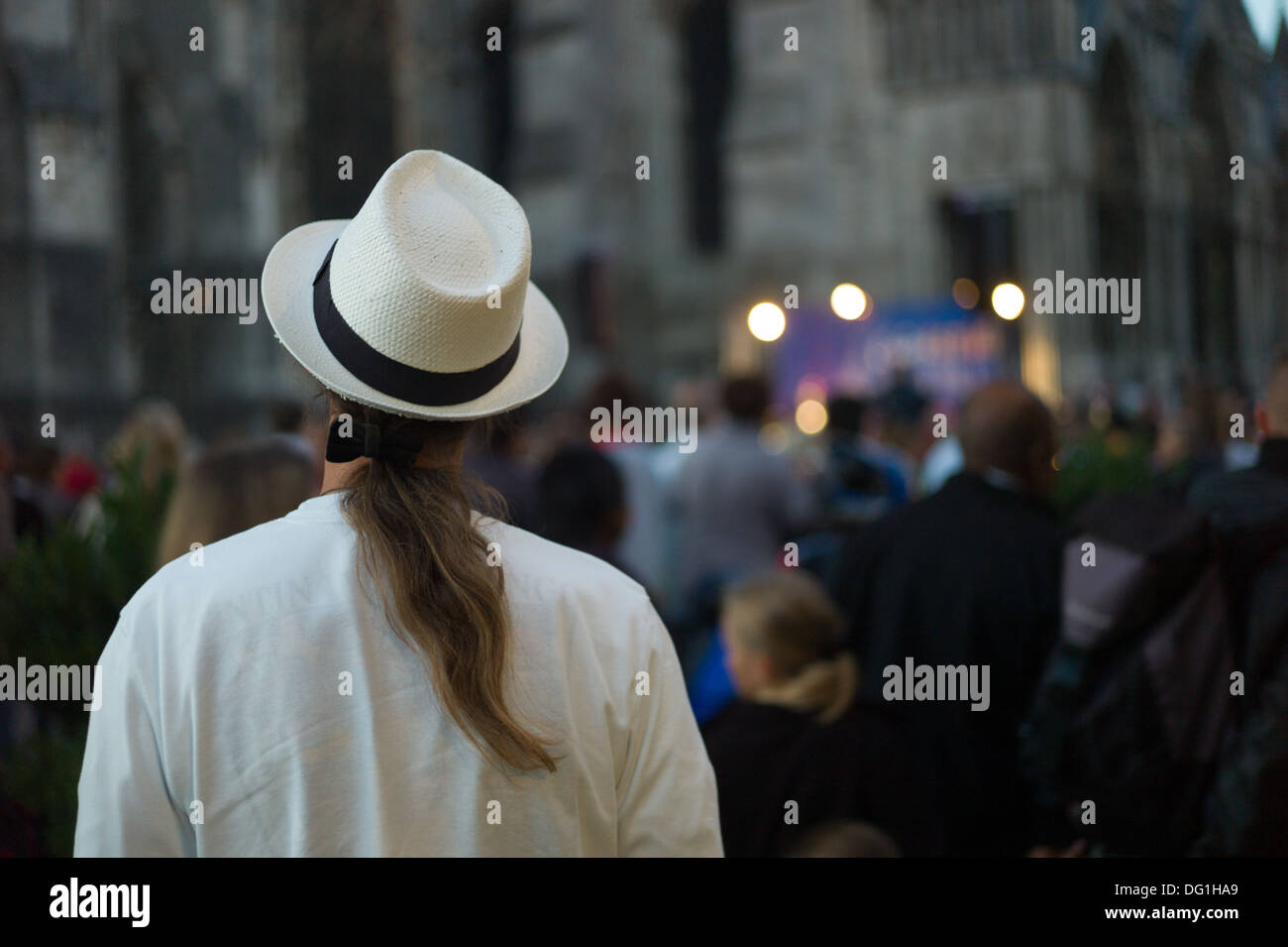 Man watching music event Stock Photo - Alamy