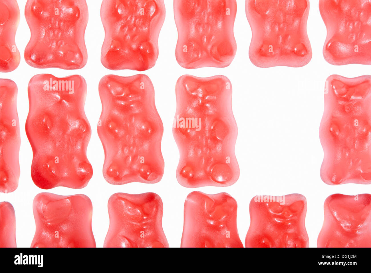Gummy bears absenteeism concept, empty space Stock Photo - Alamy