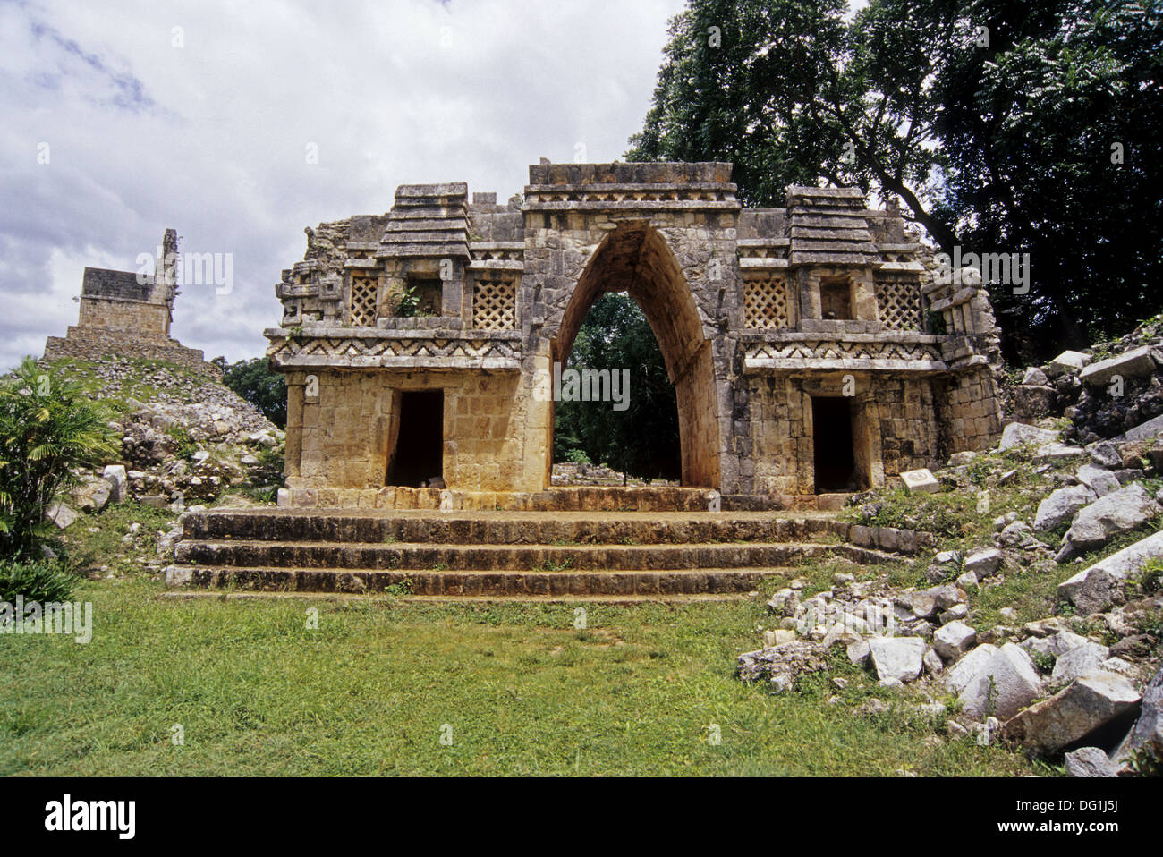 Mayan ruins. Labna. Puuc Road. Yucatan. Mexico Stock Photo - Alamy