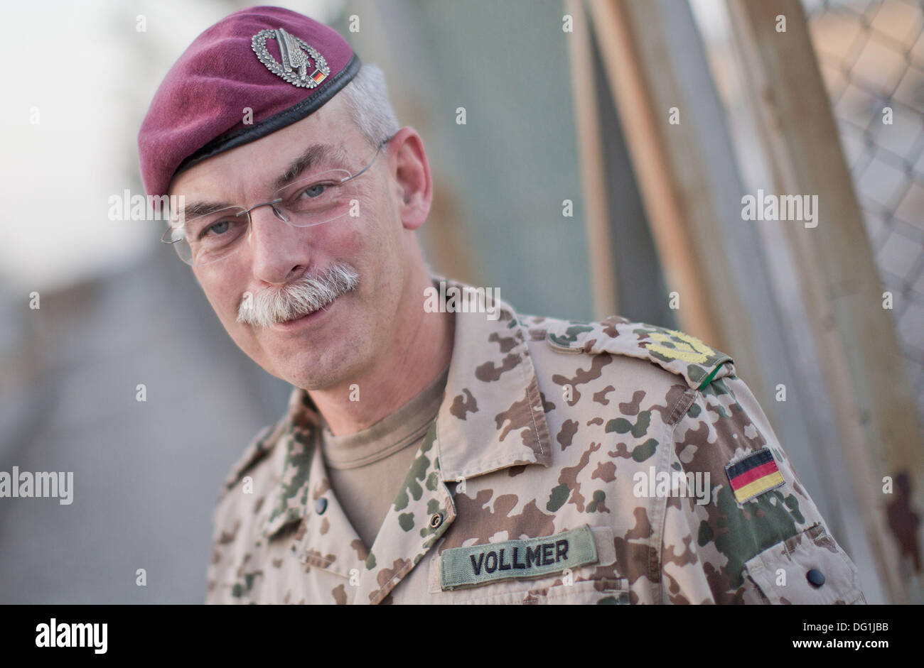 The commander of the international forces in Afghanistan, Major General ...