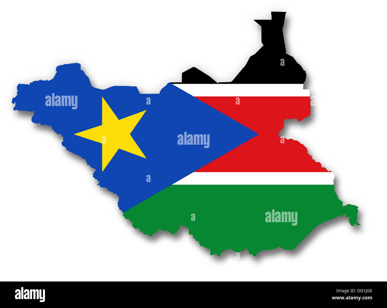 South Sudan Map High Resolution Stock Photography and Images - Alamy