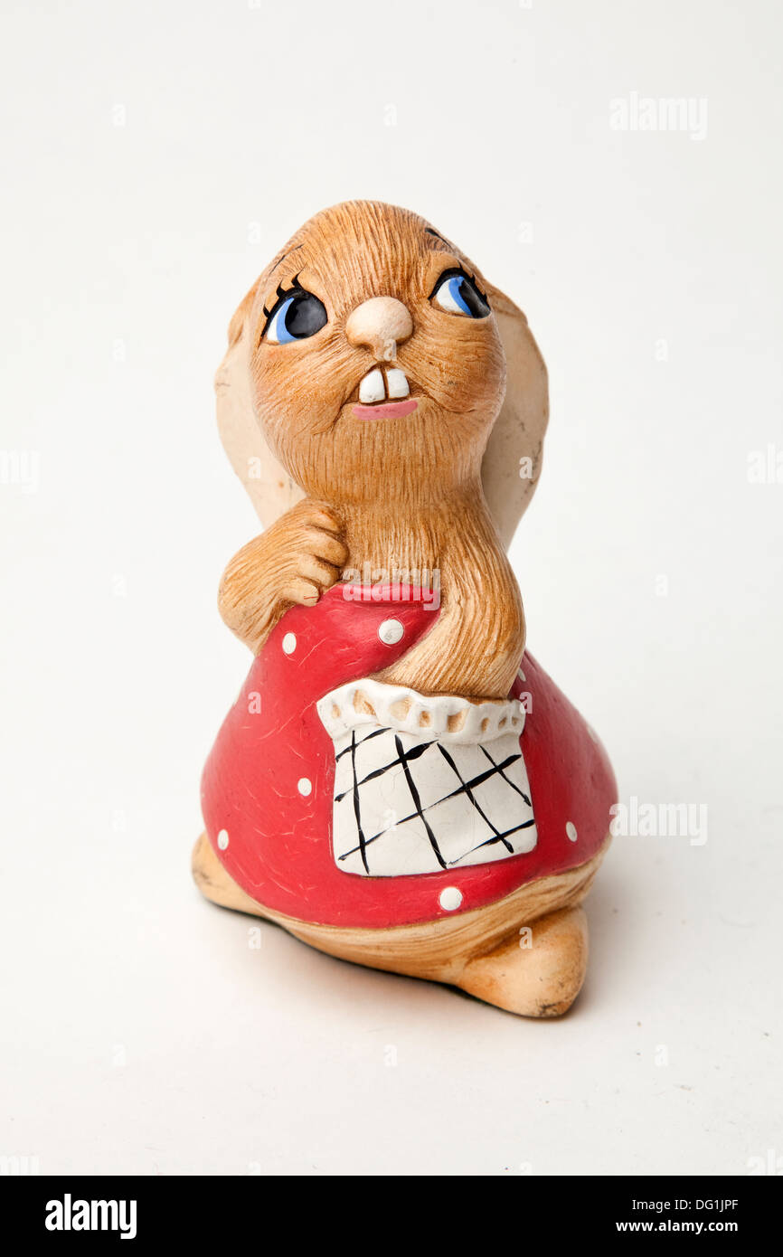 Pendelfin pottery rabbit Lucy Pocket Stock Photo - Alamy