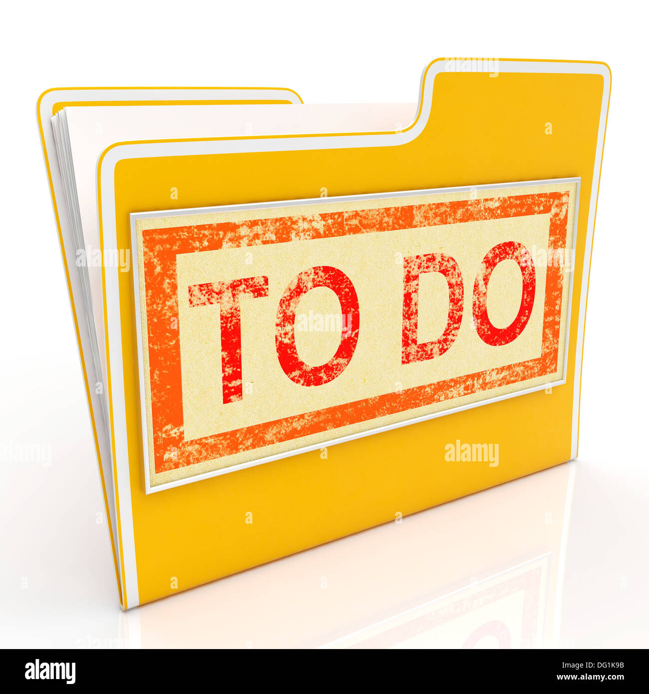 To Do File Showing Organise And Planning Tasks Stock Photo - Alamy