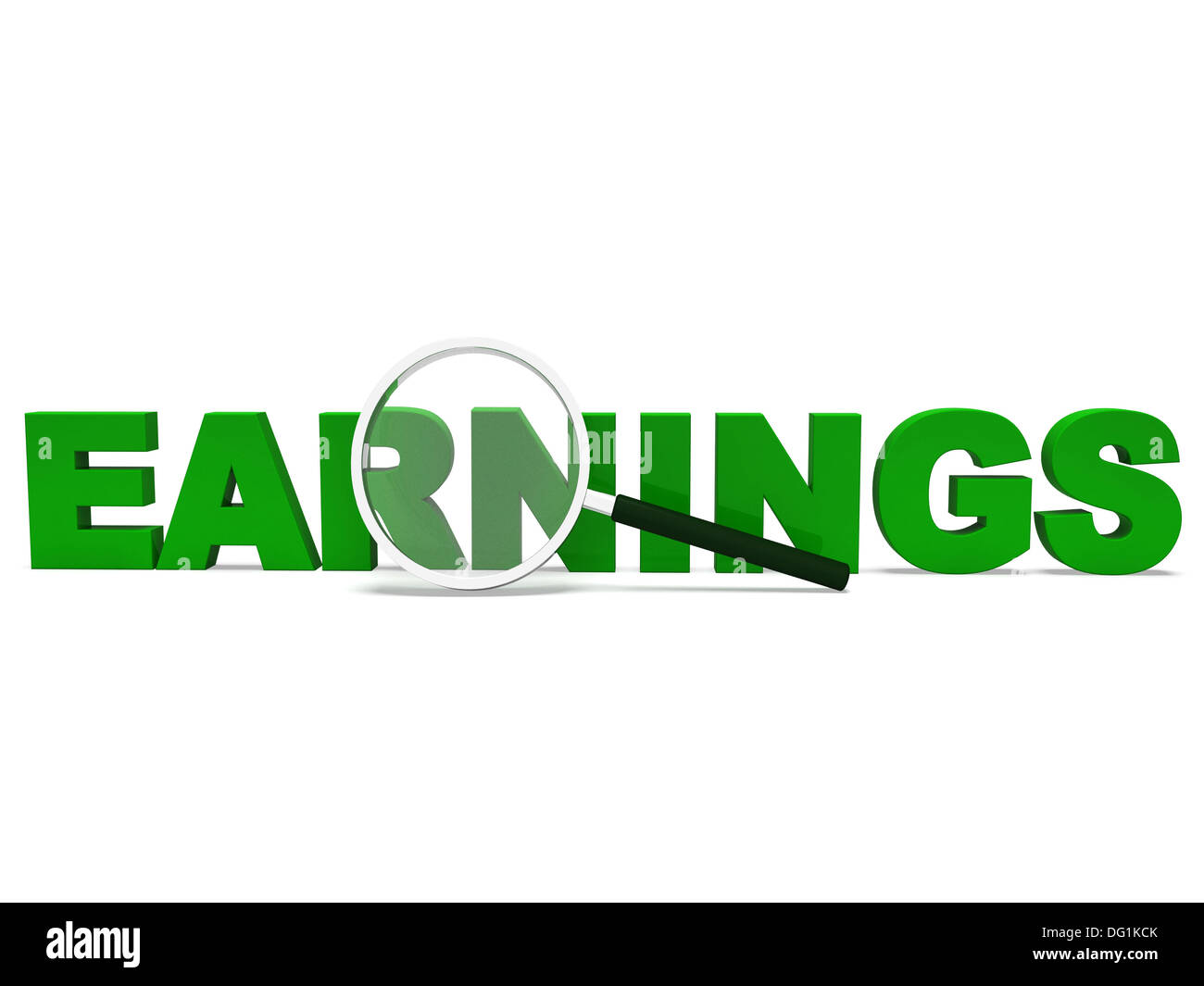 Earnings Word Showing Earning Revenues And Profitable Income Stock ...