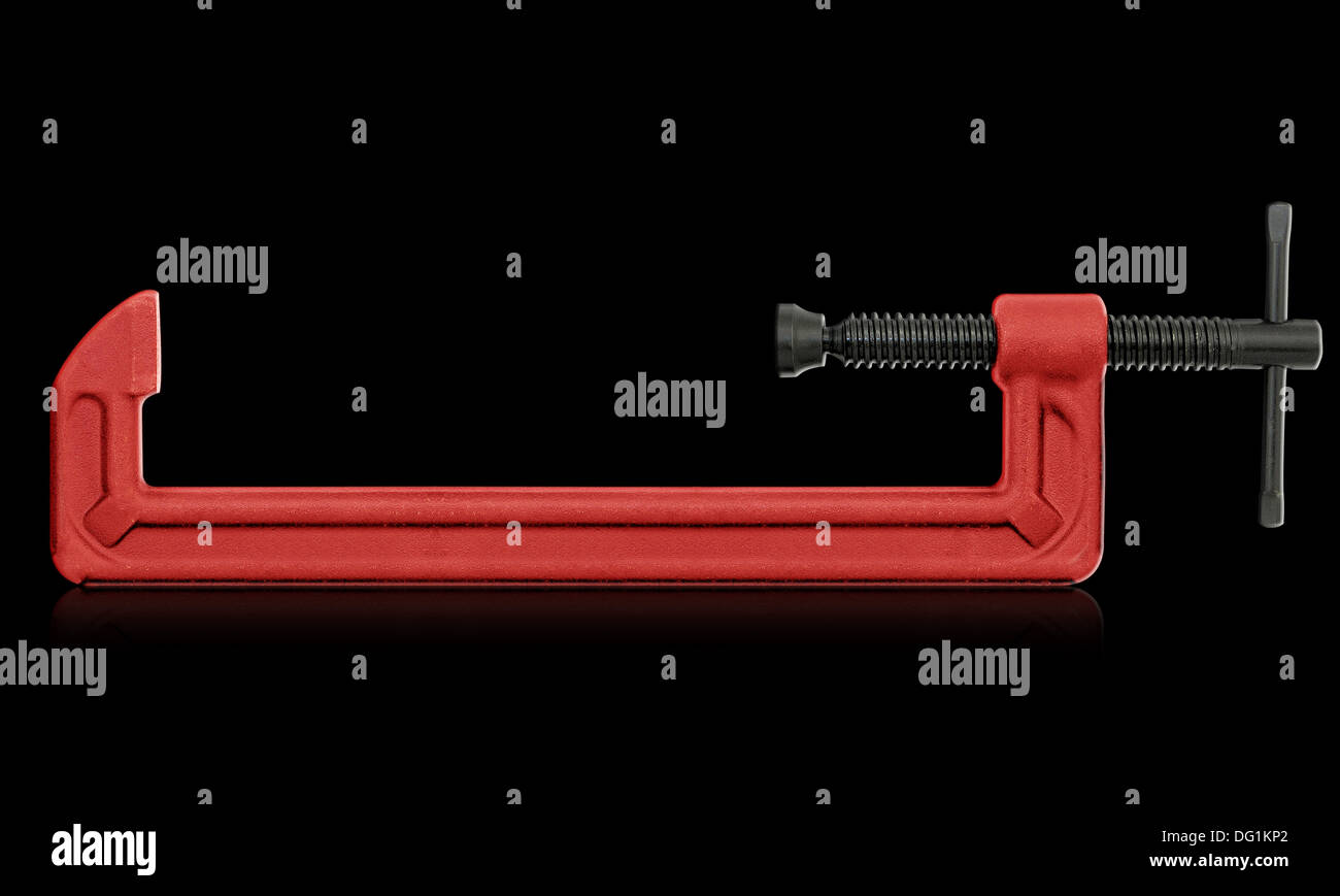 horizontal hand vise c-clamp for industrial use. (with clipping work ...