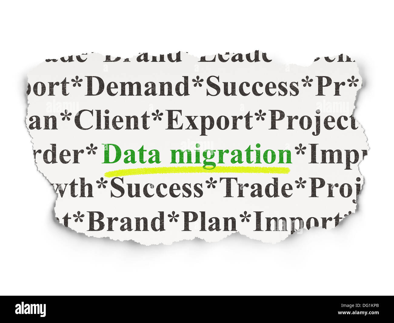 Data concept: Data Migration on Paper background Stock Photo - Alamy