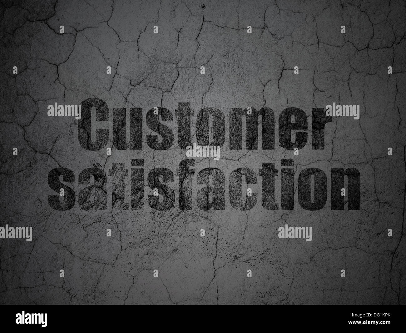 Marketing concept: Customer Satisfaction on grunge wall backgrou Stock ...