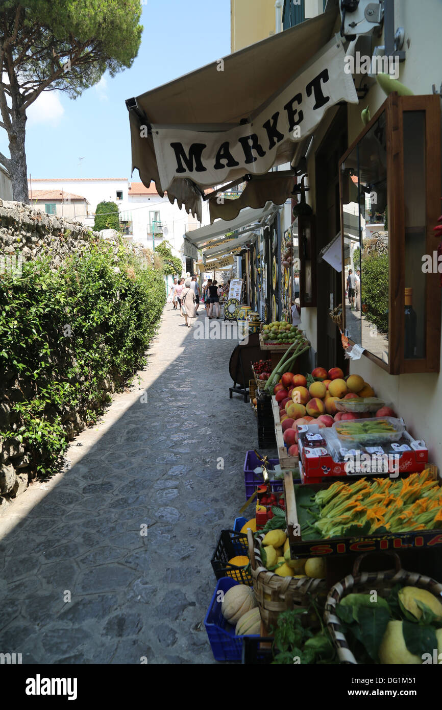 Market, Ravello, Salerno, Italy Stock Photo - Alamy