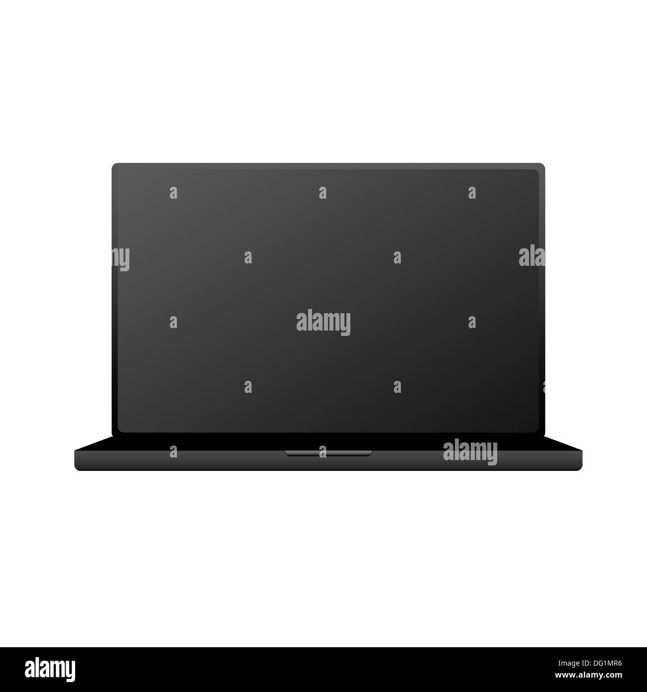 Laptop isolated on white background, illustration Stock Photo - Alamy
