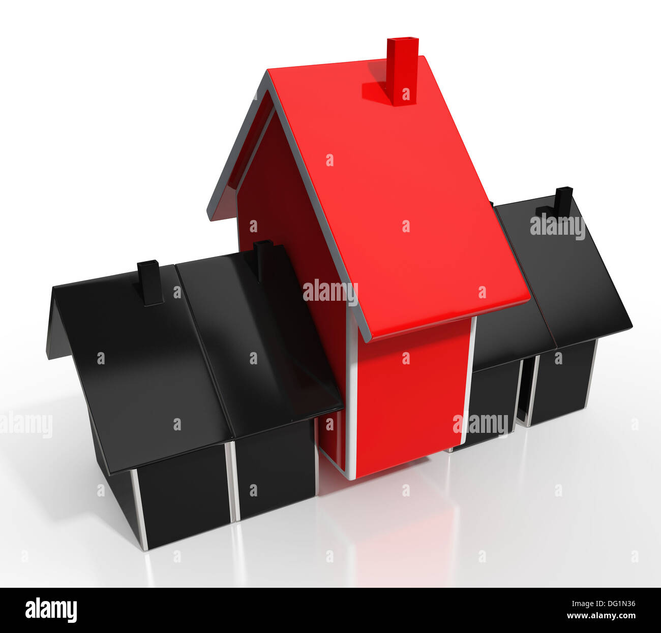 House Icon Meaning Home Or Building For Sale Stock Photo - Alamy