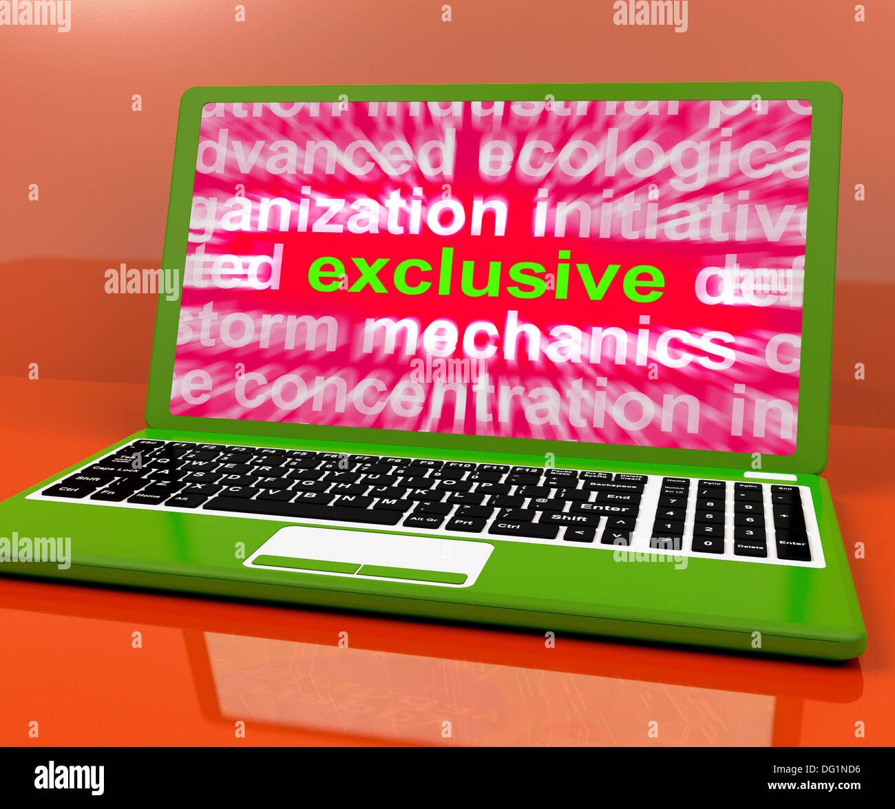 Exclusive Laptop Showing Limited Unique And Rare Products Stock Photo ...