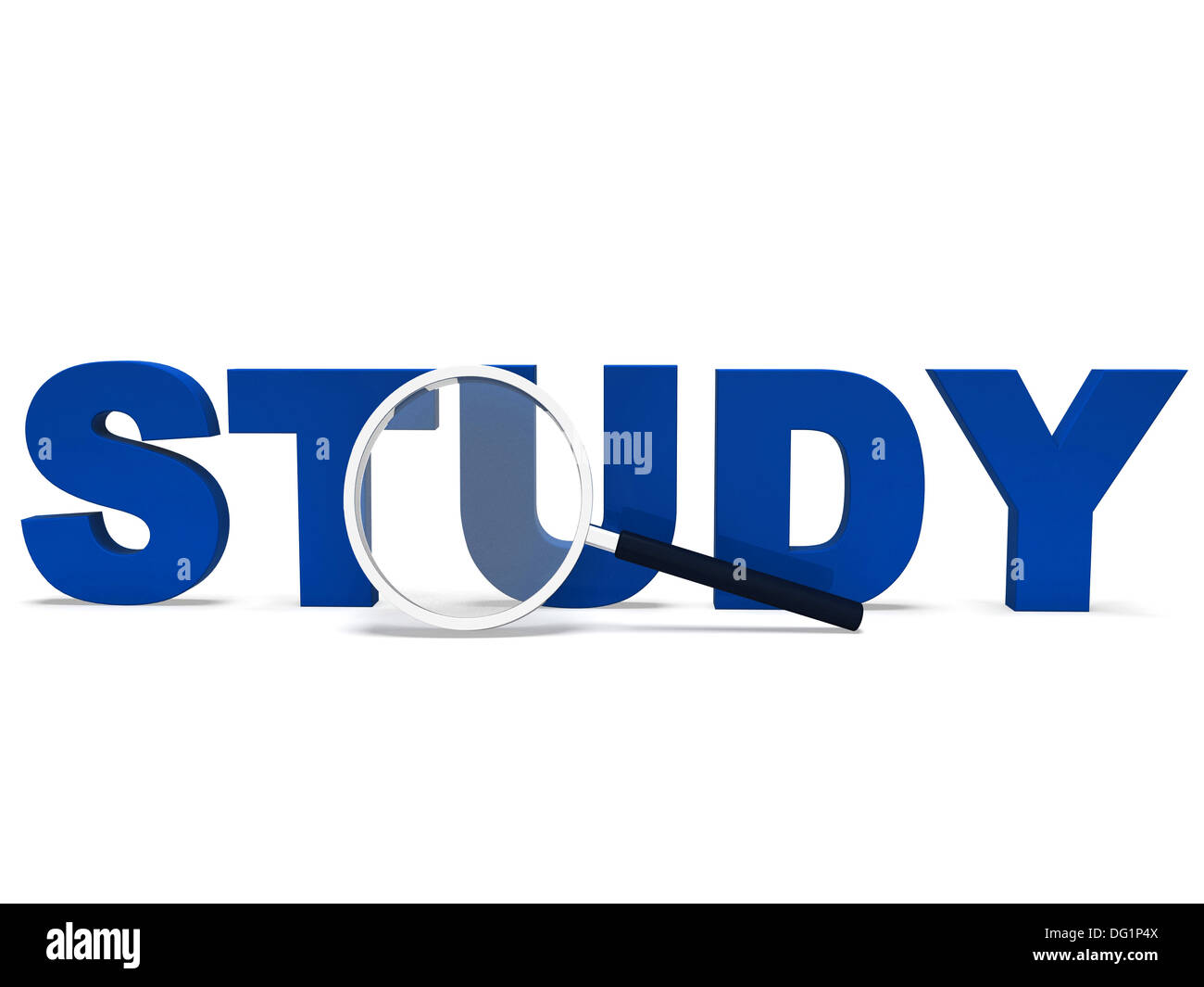 Study Word Showing Studying Student Or Education Stock Photo - Alamy