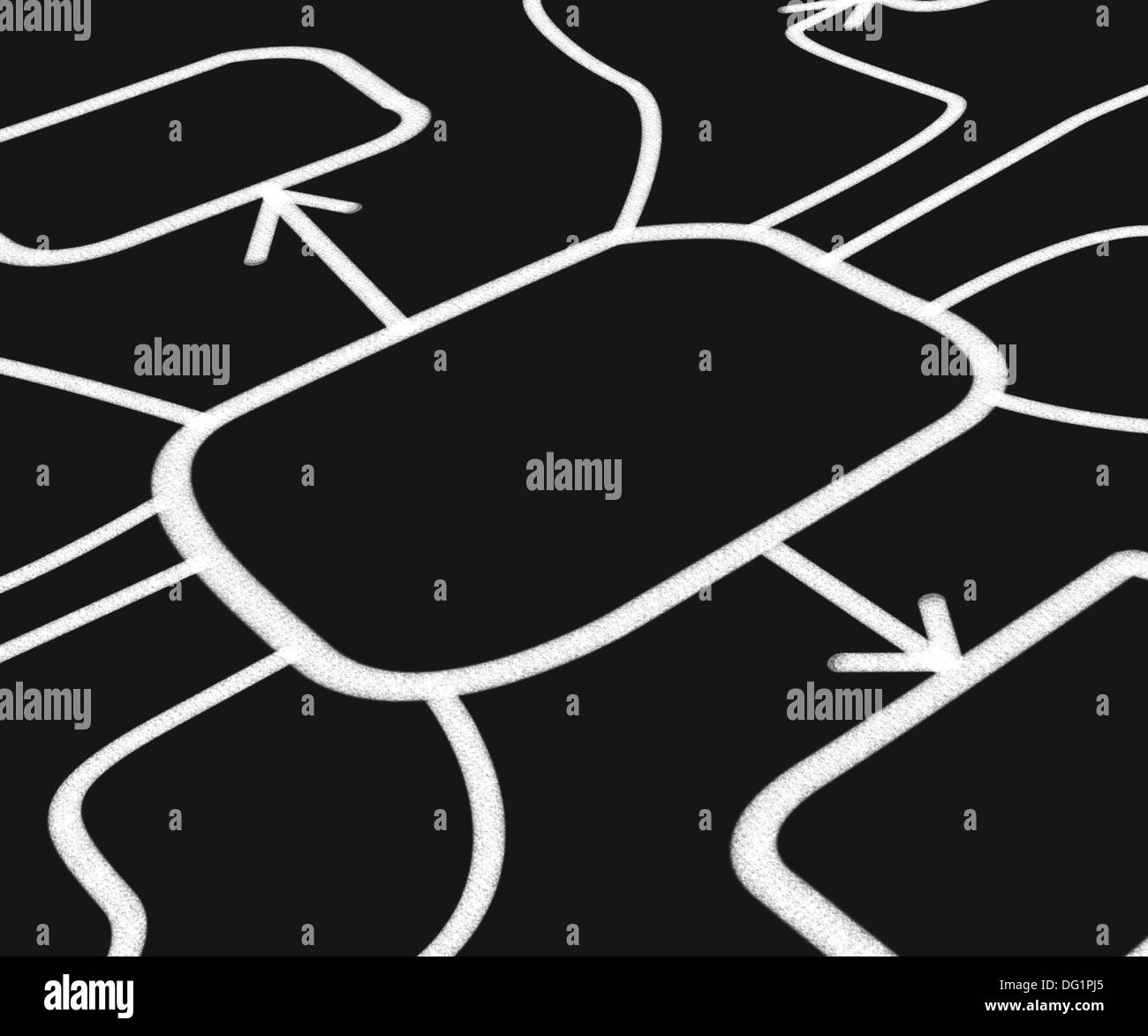 Blank Diagram Showing Schematic Plan Flow Chart Stock Photo - Alamy