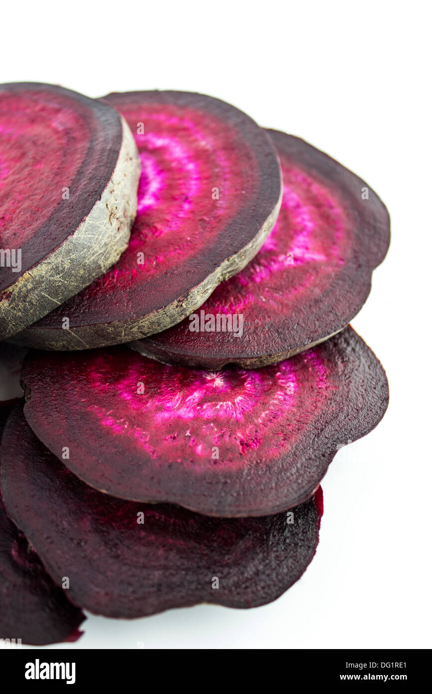 Fresh Beetroot sliced background Stock Photo - Alamy