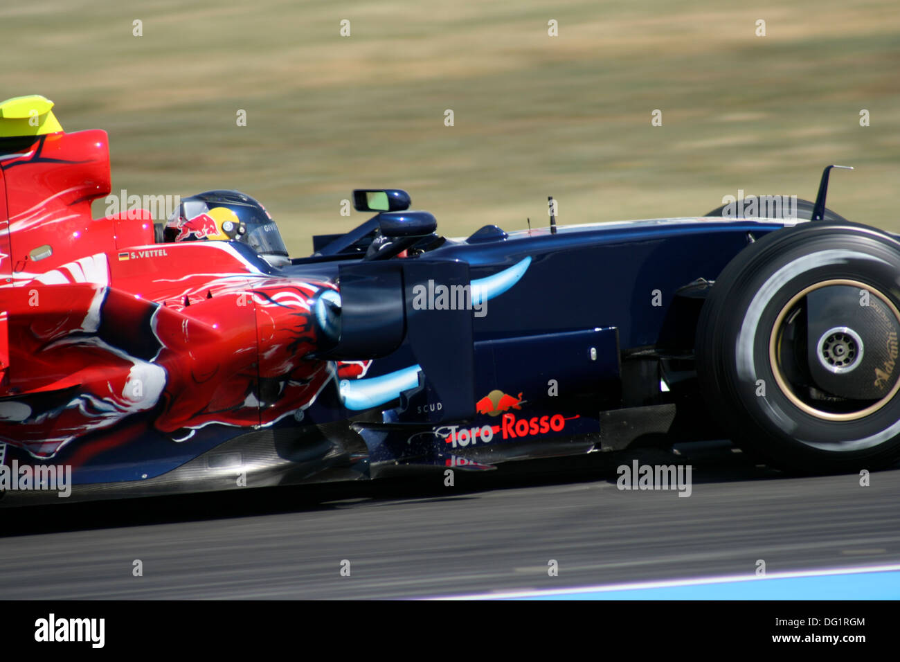 Sebastian Vettel ( Scuderia Toro Rosso ) during formula 1 testing on ...