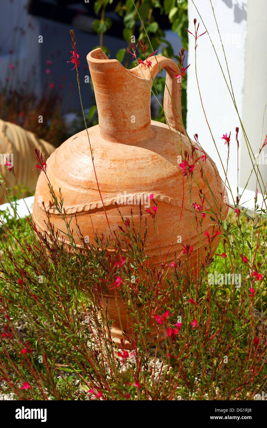 old clay pitcher for decoration Stock Photo - Alamy