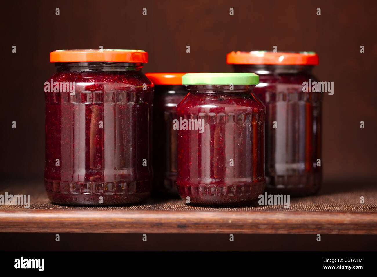 Jam jar row hi-res stock photography and images - Alamy