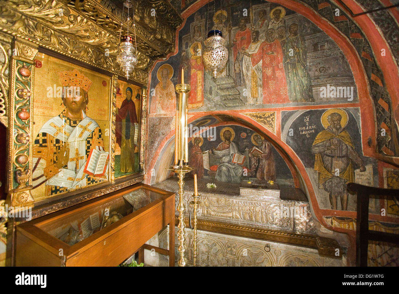 europe, greece, dodecanese, patmos island, chora, monastery of saint ...