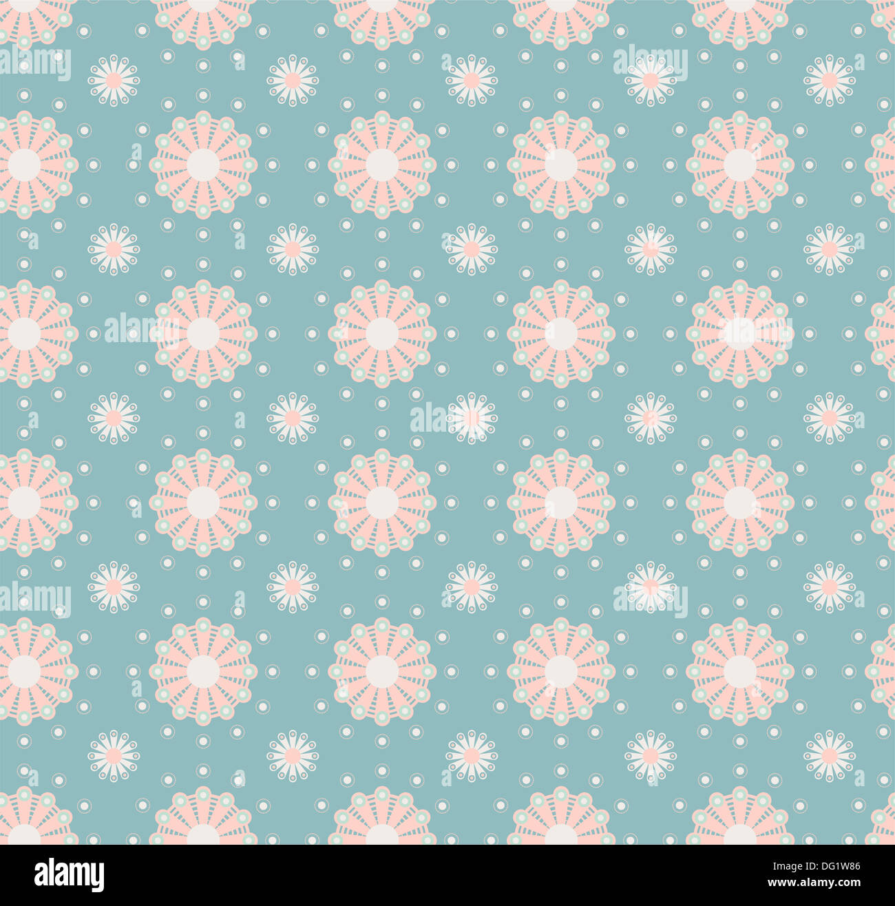 Seamless Flower Pattern Colorful Set Vector Stock Photo - Alamy