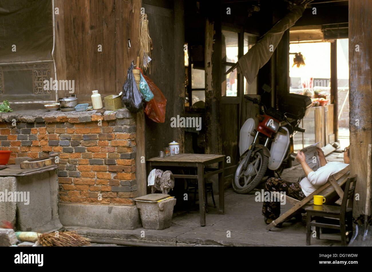 Interior of village home, China Stock Photo - Alamy