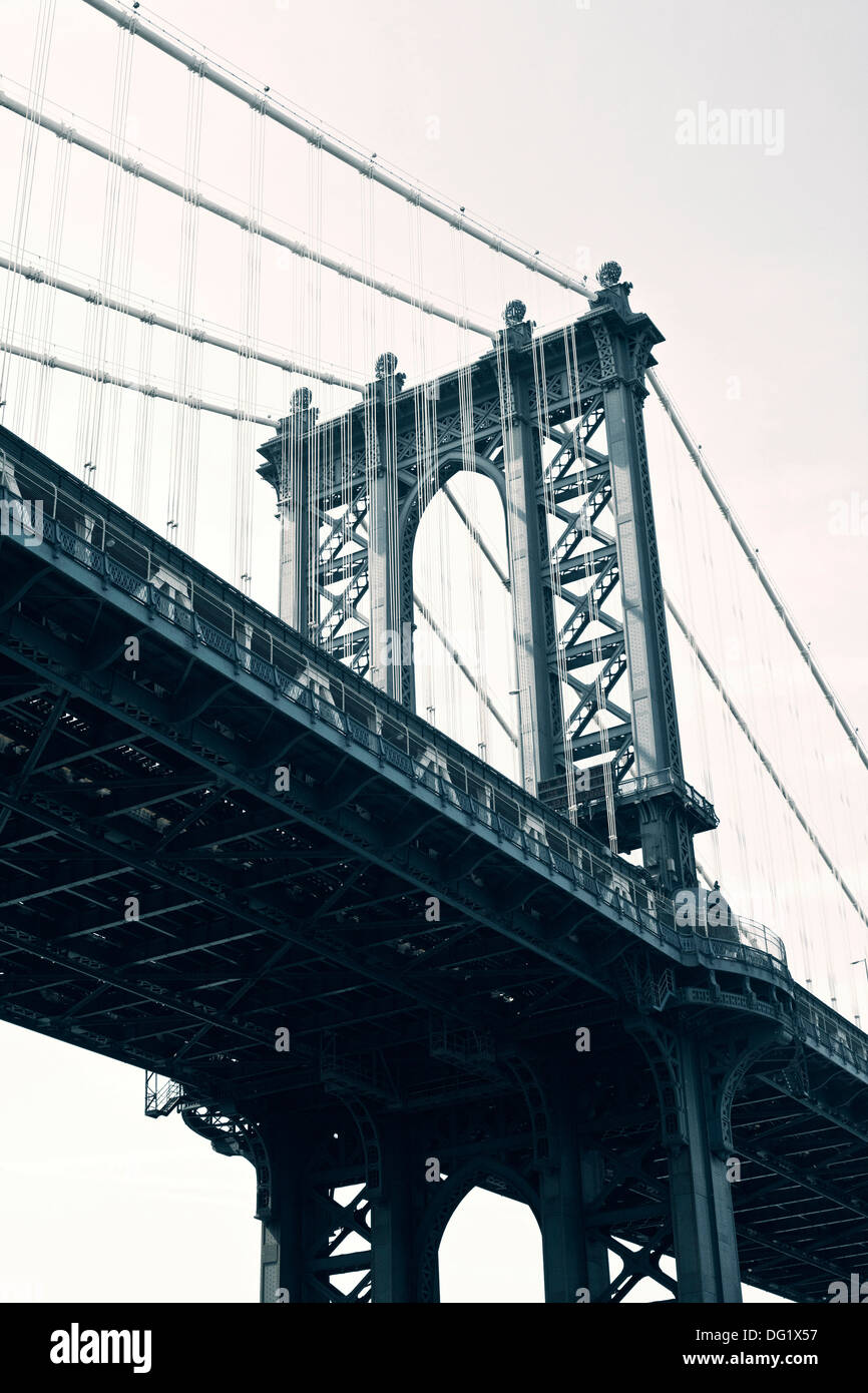 Detail of manhattan bridge hi-res stock photography and images - Alamy