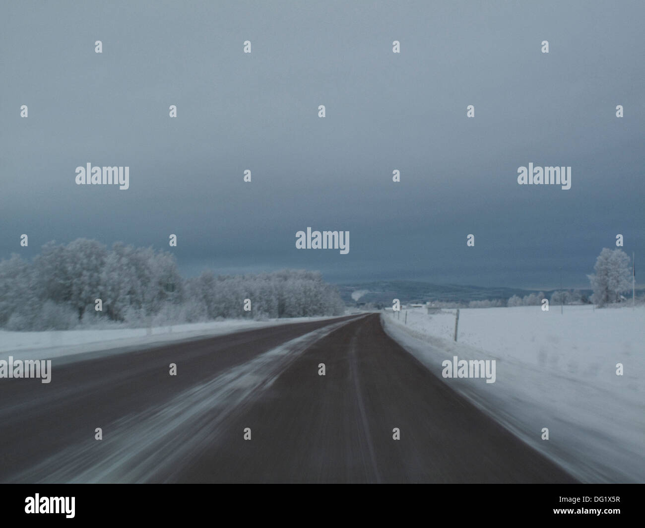Gray winter weather landscape hi-res stock photography and images - Alamy
