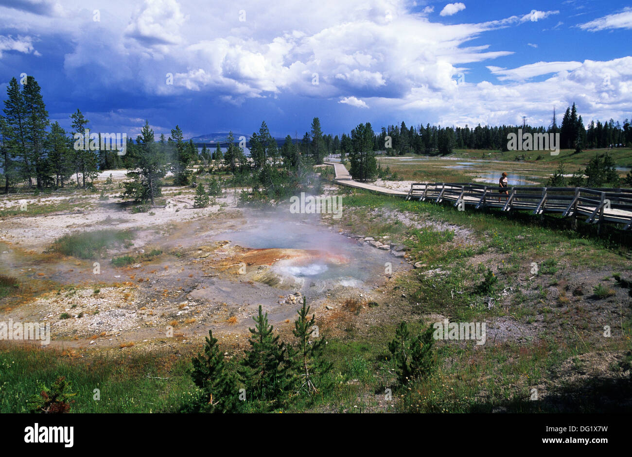 Yellowstone west thumb hi-res stock photography and images - Alamy